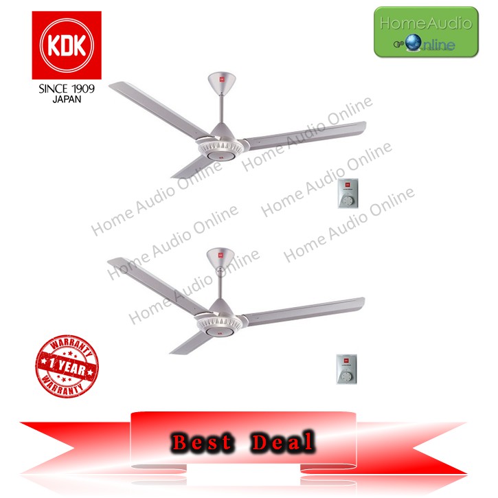 KDK Regulator Ceiling Fan K15W0-SL (Silver) (Twin Packing) | Shopee Malaysia