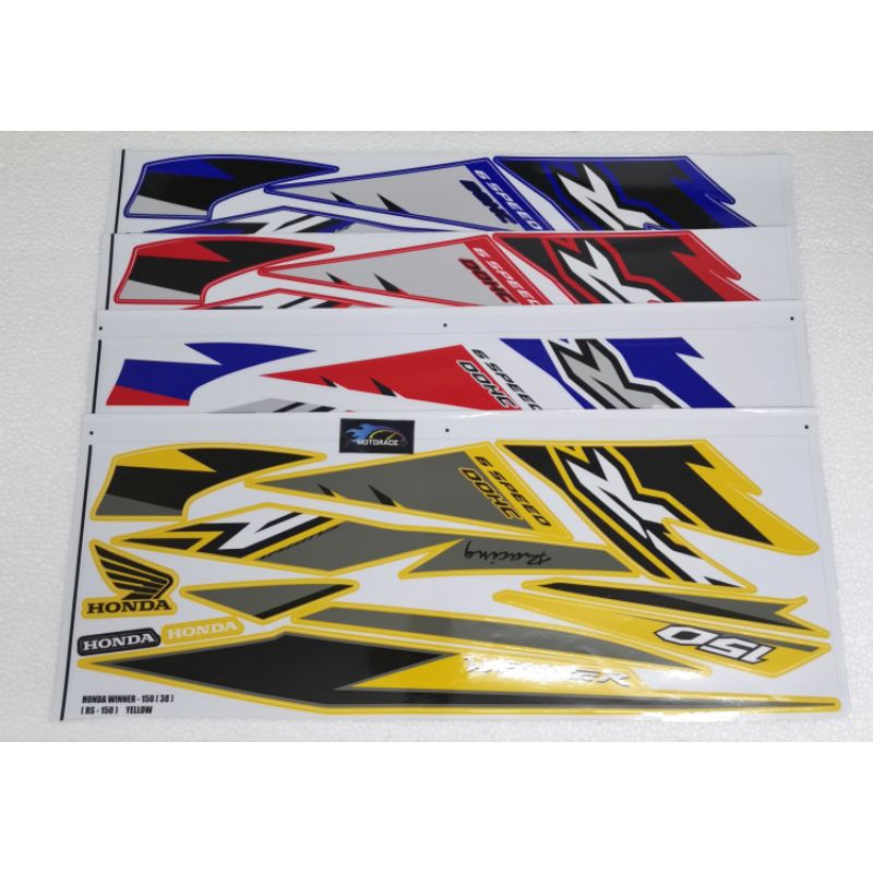 HONDA RS150 COVER SET STICKER STRIPE (38) WINNER RACING | Shopee Malaysia