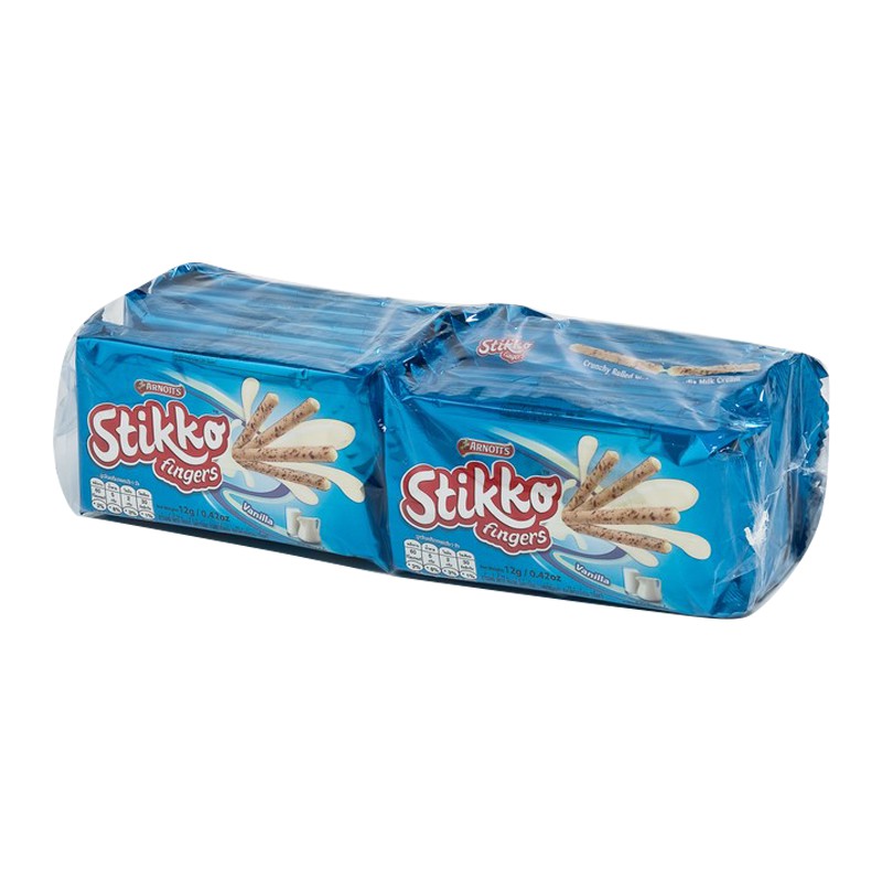 ARNOTTS STIKKO Arts Stickco FINGER Wafers 12 G./Pack 12 Sachets VEFER ...