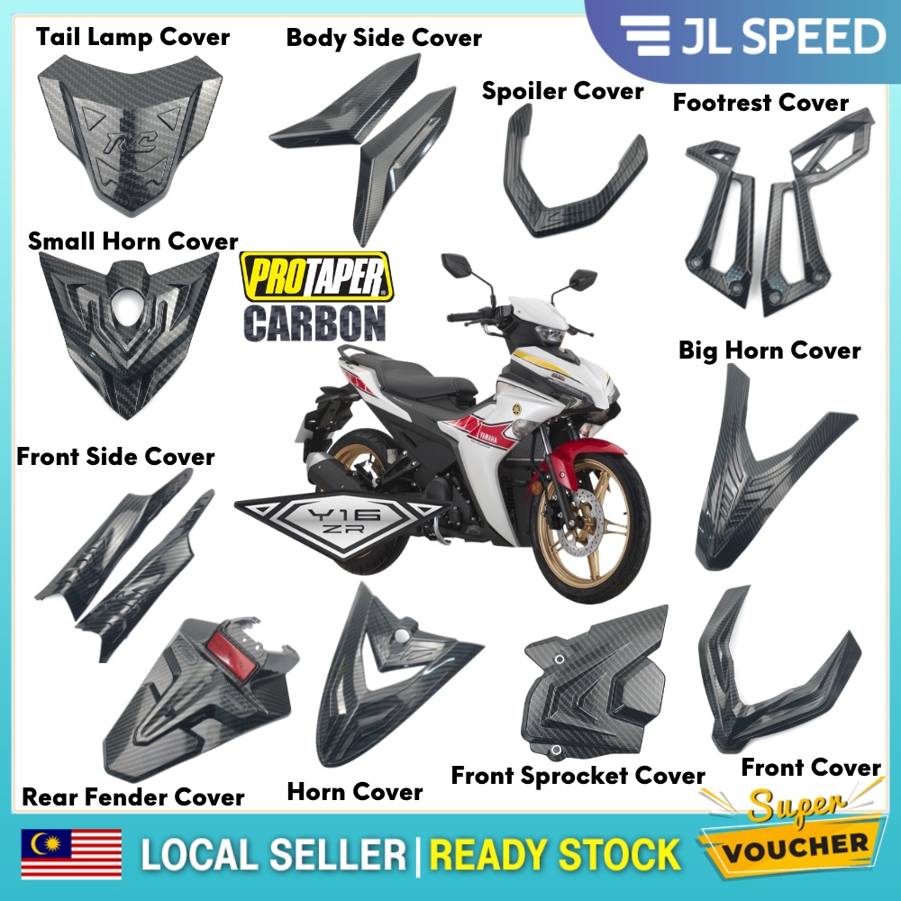 YAMAHA Y16ZR Y16 PROTAPER CARBON FULL COVER SET FRONT HORN COVER FRONT ...