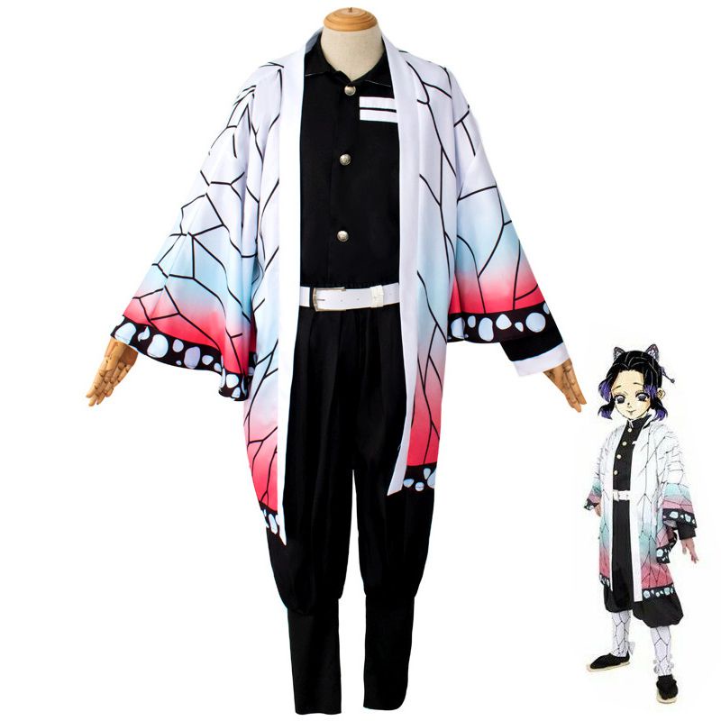Demon Kimetsu Slayer: No Yaiba Kochou Shinobu Cosplay Costume Robes ...