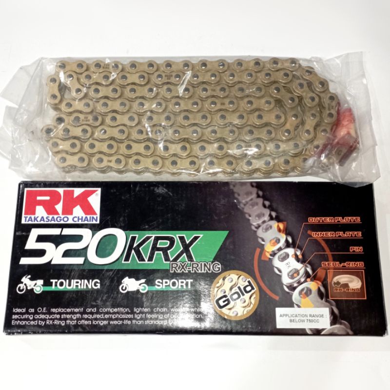 RK 520 KRX X-RING GOLD CHAIN 120L(100%ORIGINAL) | Shopee Malaysia