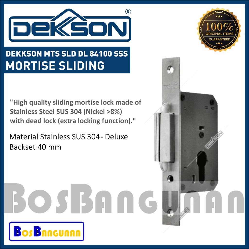 Sliding Body Sliding Door Lock Mekar DEKKSON MTS SLD DL84100 SSS / Body ...
