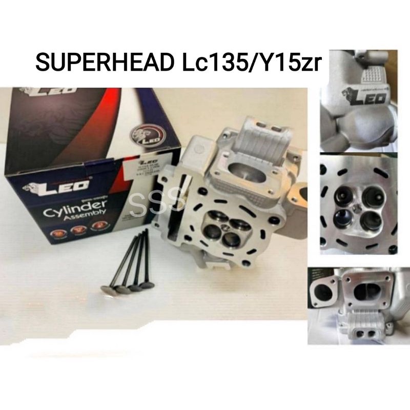 LEO 🔥 HEAD SUPERHEAD CNC PORTING LC135 Y15ZR 19/22 20/23 22/25 exciter ...
