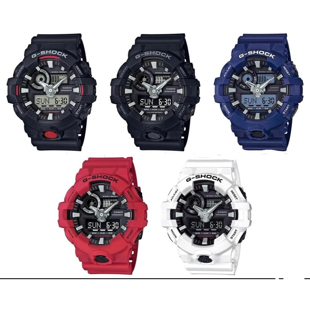 CASIO ORIGINAL G-SHOCK GA-700 / GA-700-1B / GA-700-7A | Shopee Malaysia