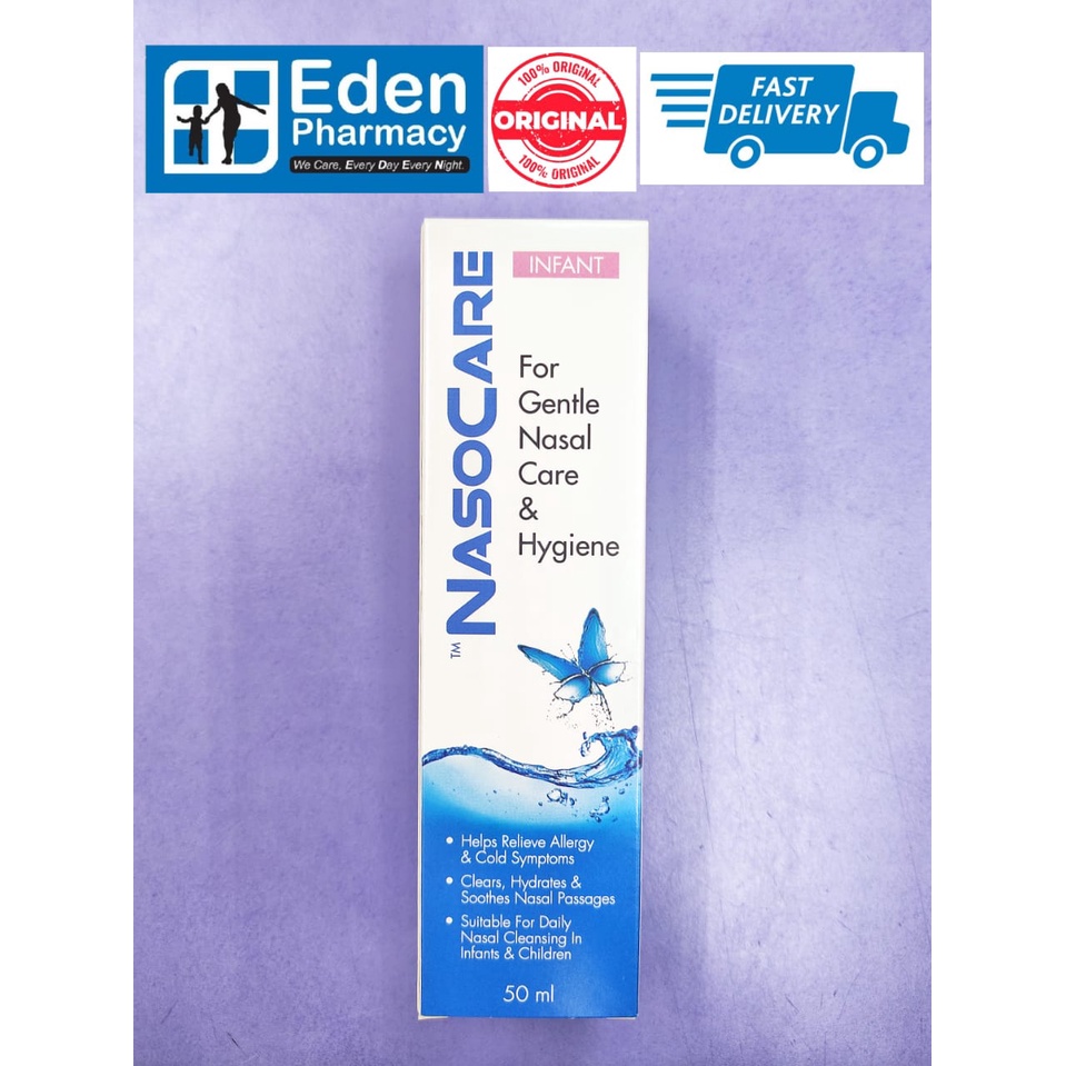 Nasocare Infant Nasal Spray 50ml ( sea water nasal spray ) | Shopee ...