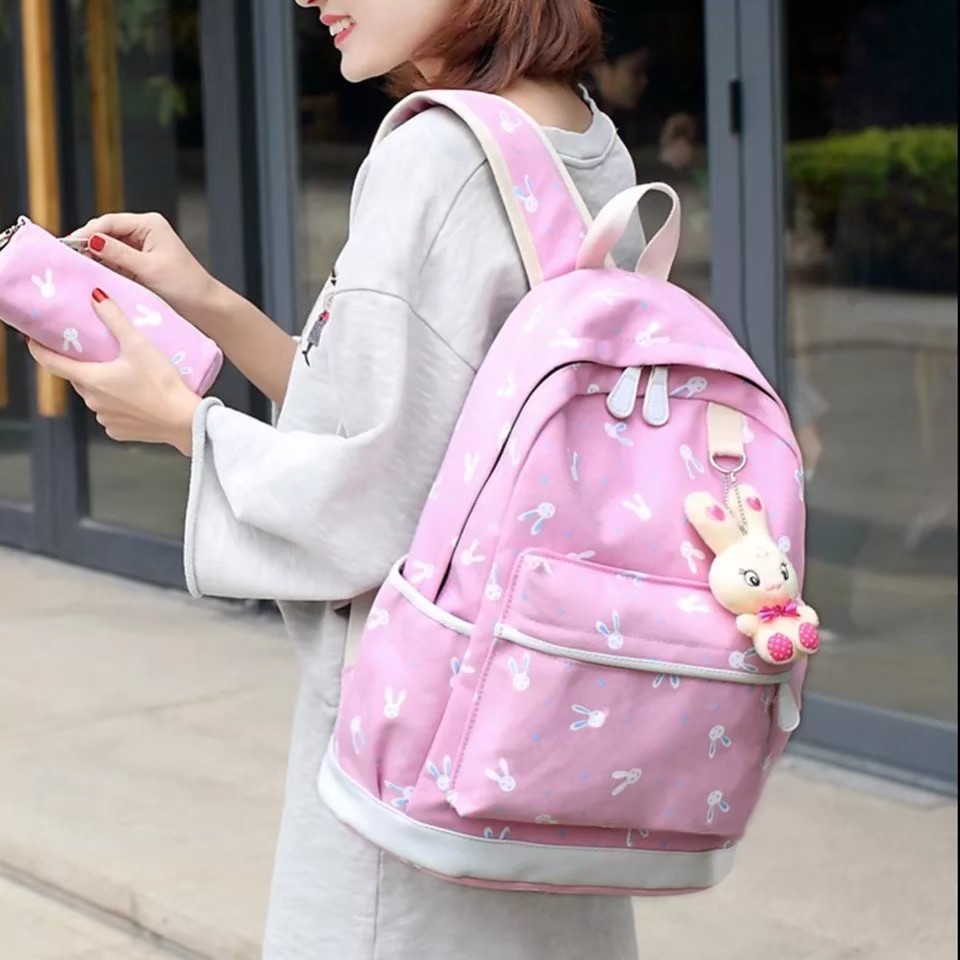 School Bag STYLE Backpack Rabbit Backpack Girls Backpack | Shopee Malaysia