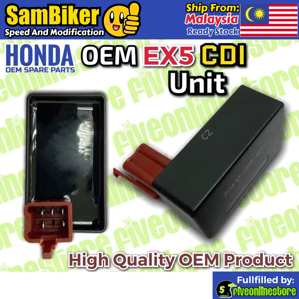 KOZI CDI Unit Standard 5 Pin Socket High Quality Gred A Honda EX5 Dream EX5 Old EX5 Hi Power ...