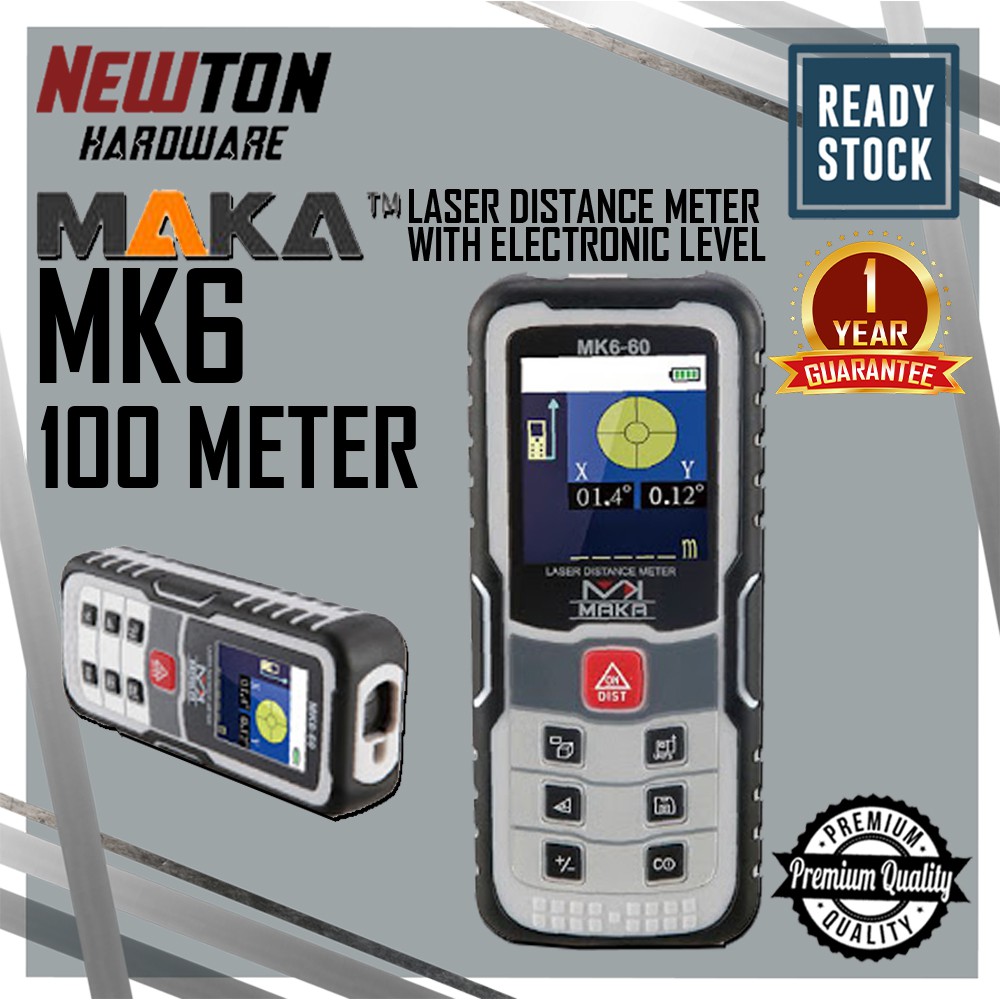 ''MAKA'' LASER DISTANCE METER MK6 (60/100 METER) | Shopee Malaysia