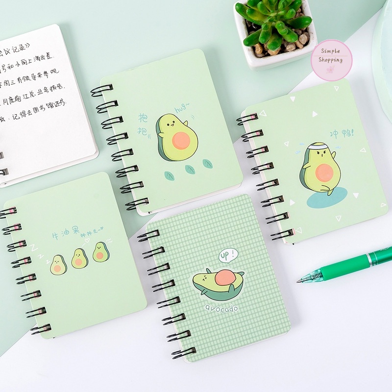 Avocado Small Memo Book Pad Portable Note Book Cartoon Student Cute ...