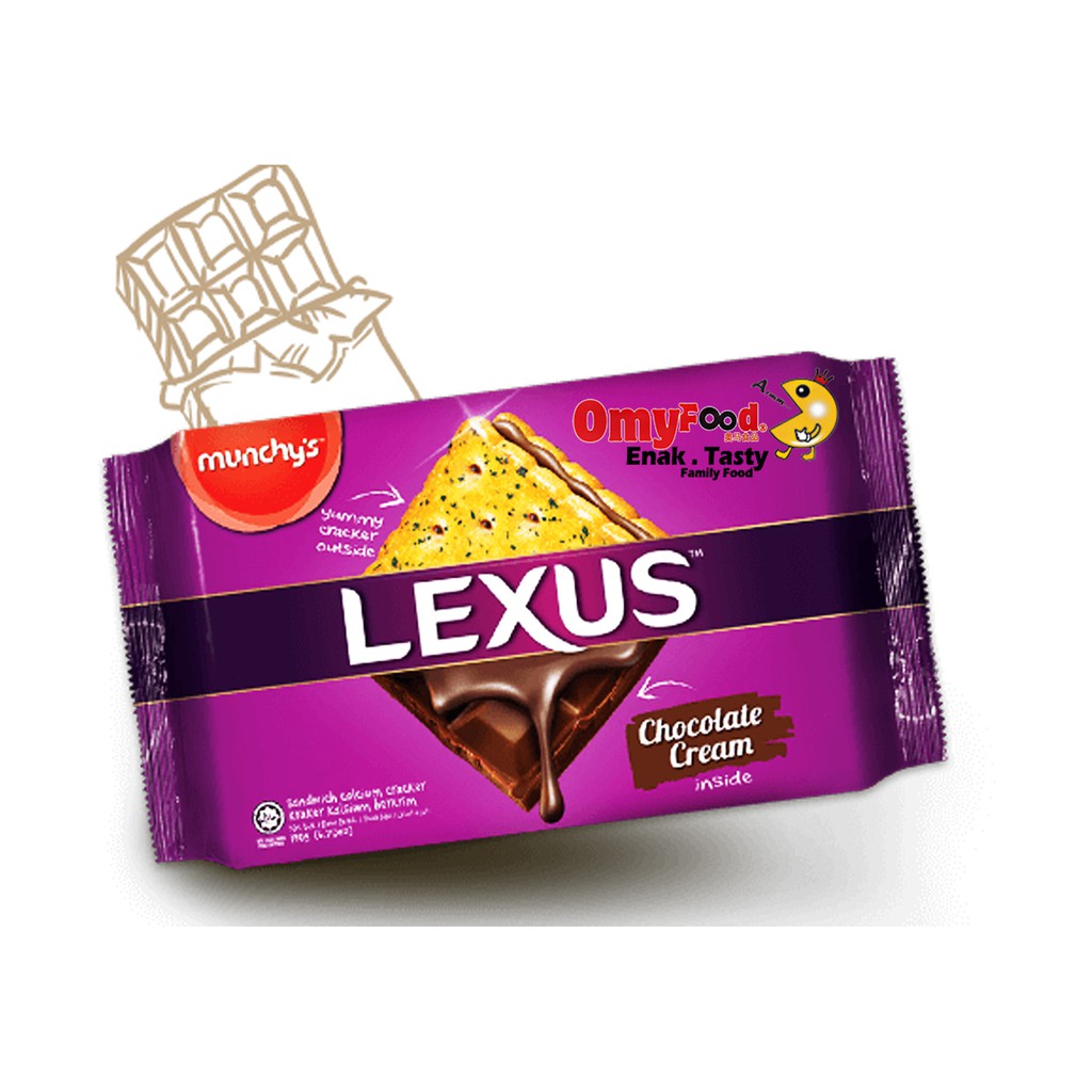 190g (19g x 10sachets) Munchy's Lexus Assorted Biscuit [OmyFood ...