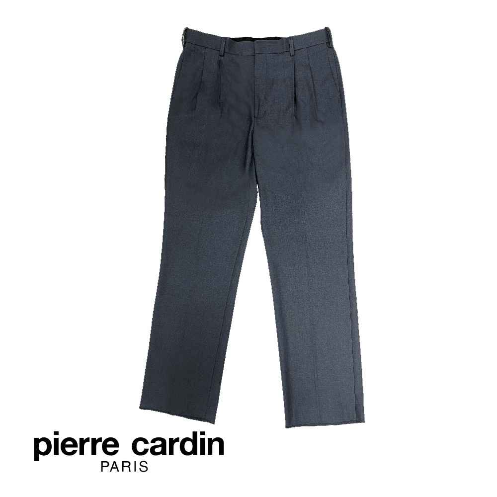 Pierre Cardin Mens Slack Double Pleat Long Pant (Regular Fit) - Grey ...