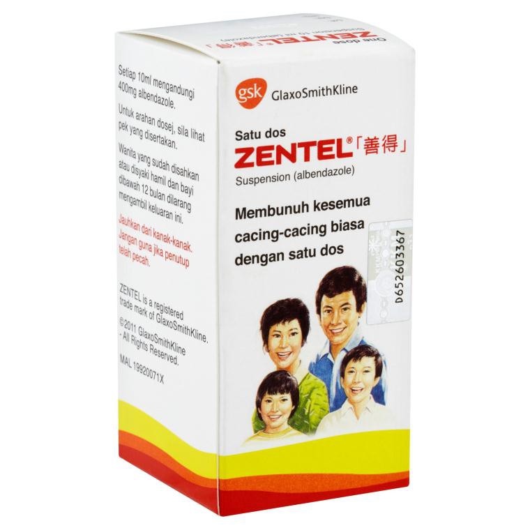 Zentel Suspension | Ubat Cacing (10ml) | Shopee Malaysia