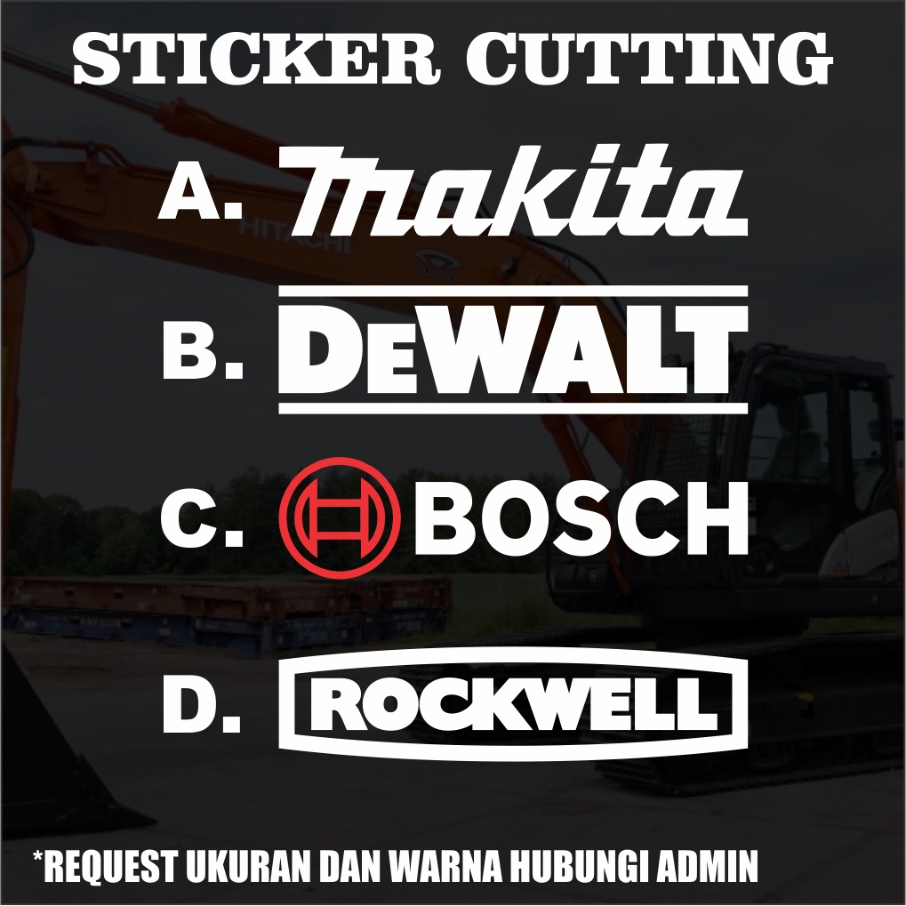 Sticker Cutting Sponsor Tool Rockwell,Hitachi Etc | Shopee Malaysia