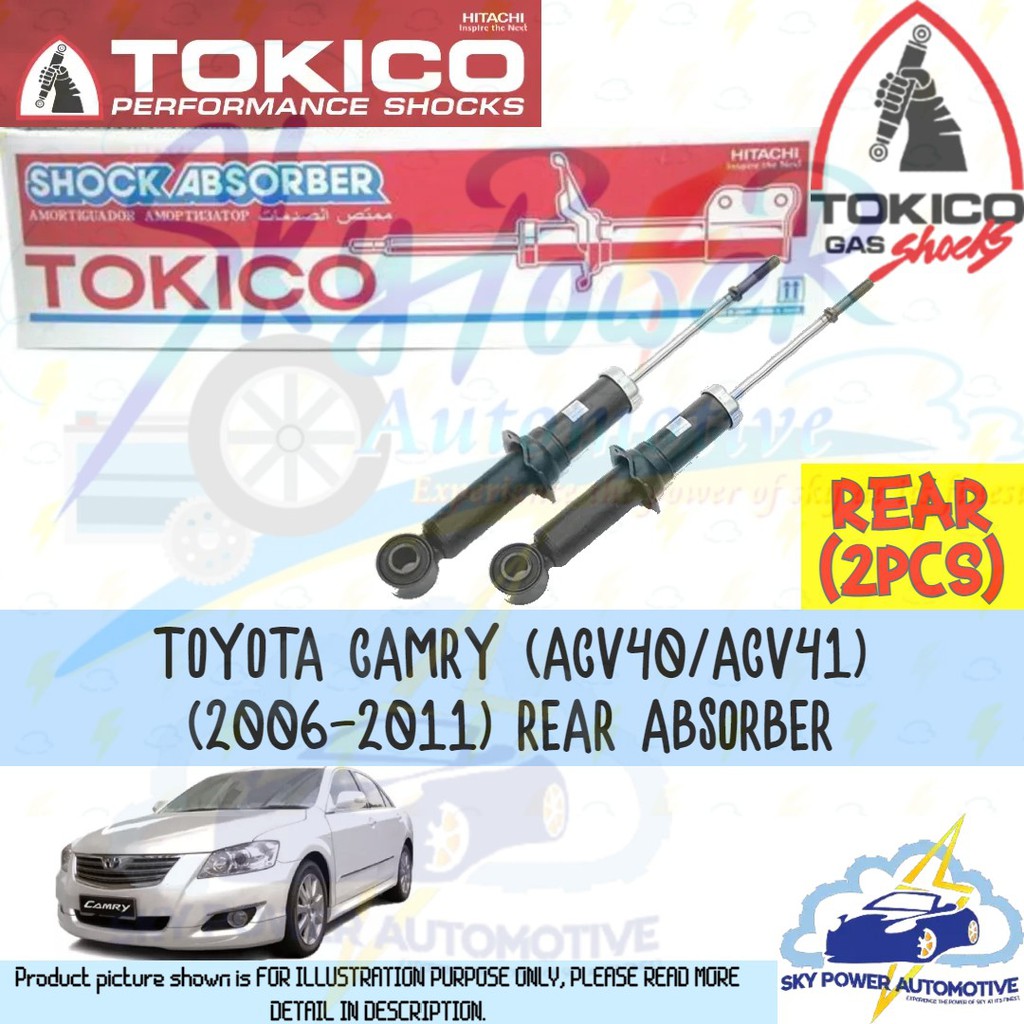 TOYOTA CAMRY ACV40 ACV41 TOKICO TKC SHOCK ABSORBER (REAR 2PCS) | Shopee ...