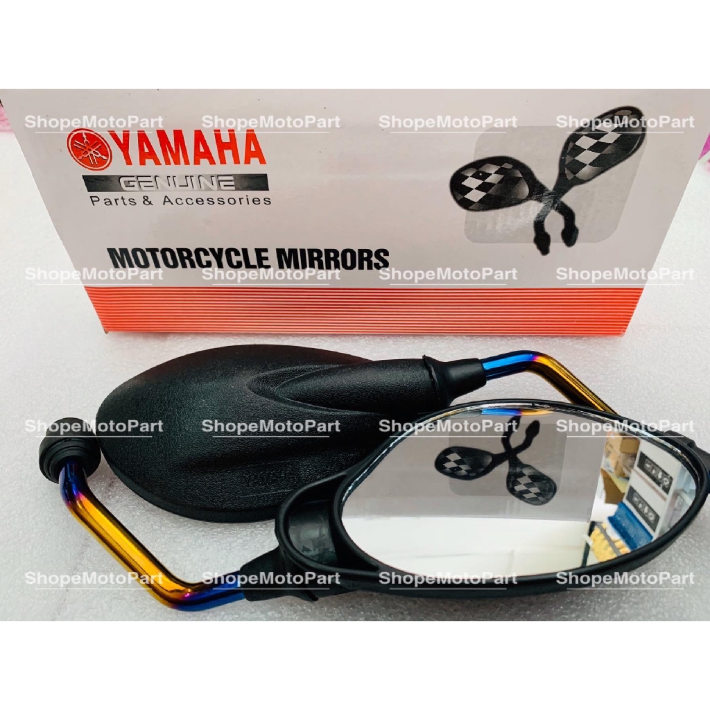 TITANIUM GOLD BLUE SIDE MIRROR CERMIN SISI RS150 Y110 Y125Z 125Z 125ZR ...