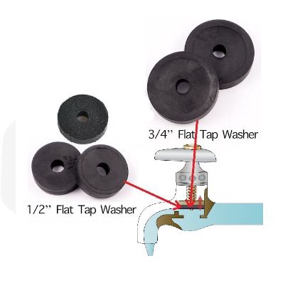 10 pcs 1/2" or 3/4" H/D Washer for Brass Stopcock and Brass Bib Tap ...