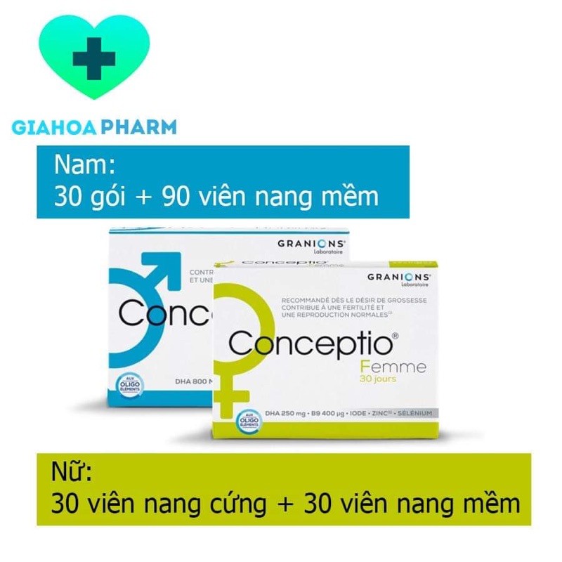 Conceptio FEMME / CONCEPTIO HOMME - Support pills for infertility and ...