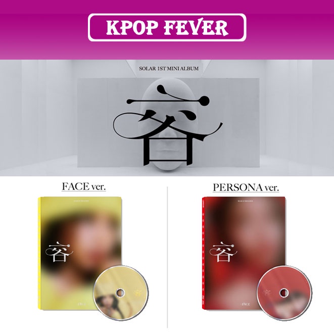 MAMAMOO SOLAR - FACE 1st MINI ALBUM CD PHOTOBOOK PHOTOCARD SEALED ...