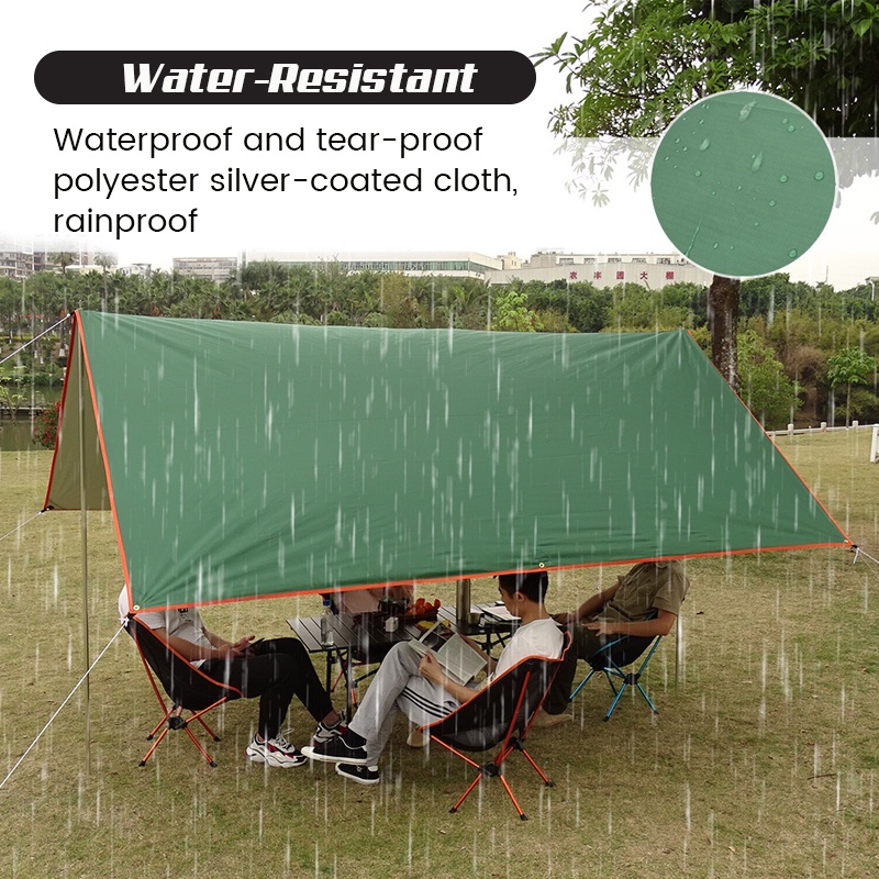 JDEX Flysheet Waterproof Groundsheet Camping Tarp Tent Shelter Alas ...