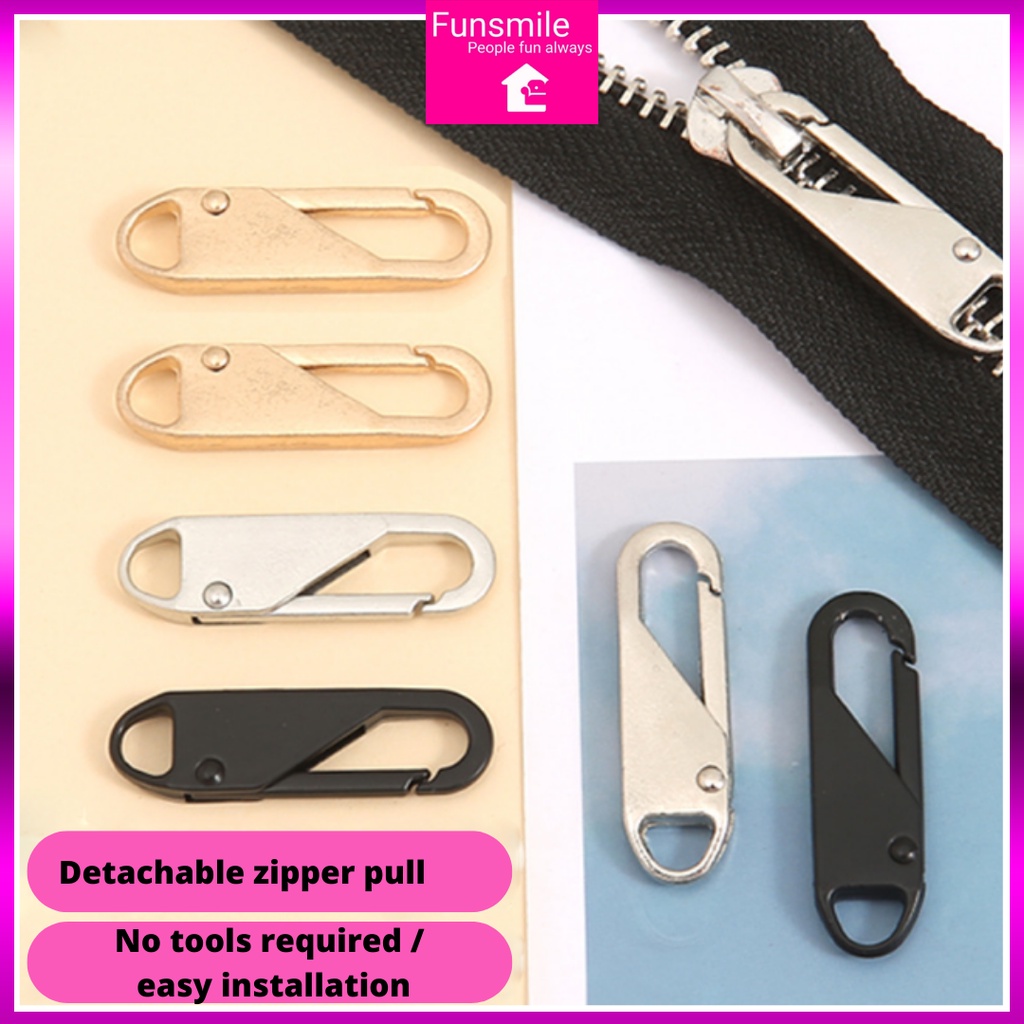 Removable Zip Kepala Zip Zipper Pull Zip Replacement (suitable for bag ...