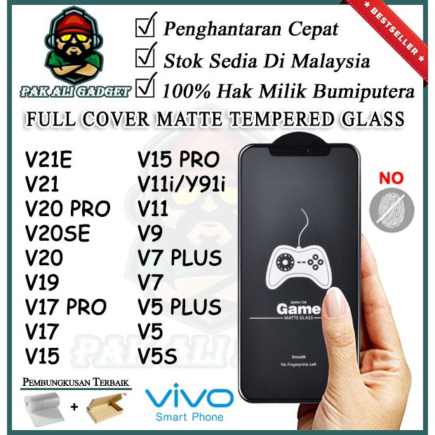 Vivo V40 lite/V29e V27e V25 V25E V23E V21E V21 V20 SE V20 Pro V19 V15 V11i V9 PLUS V7 Full Cover ...