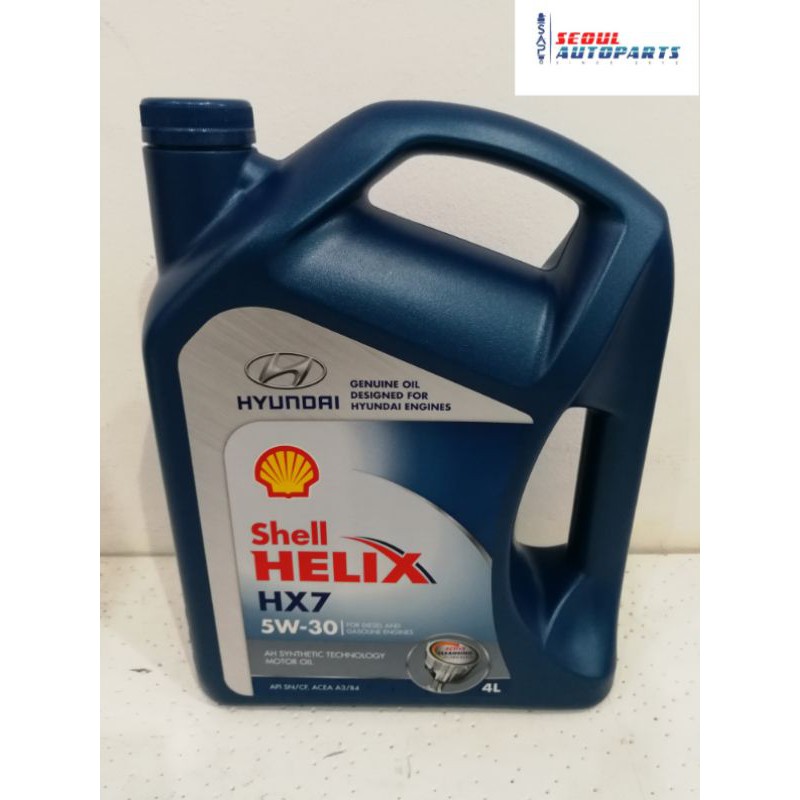 ENGINE OIL Shell Helix HX7 5W30 - Hyundai & Kia | Shopee Malaysia