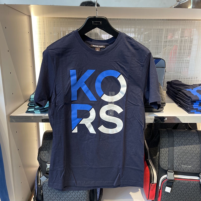 Michael Kors/MK Men's Cotton Standard Trend Print Breathable Versatile ...