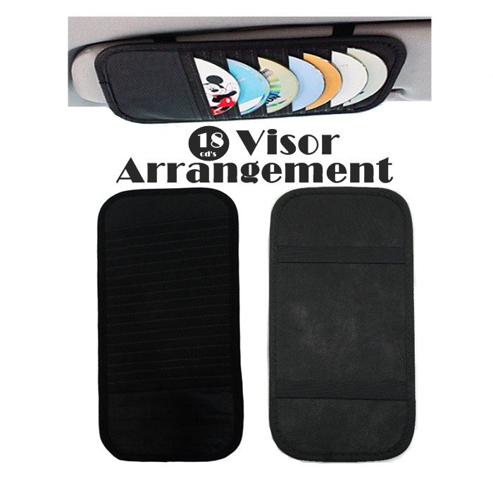 Car Visor CD Holder Hold 18 CD's Portable CD Organizer. | Shopee Malaysia