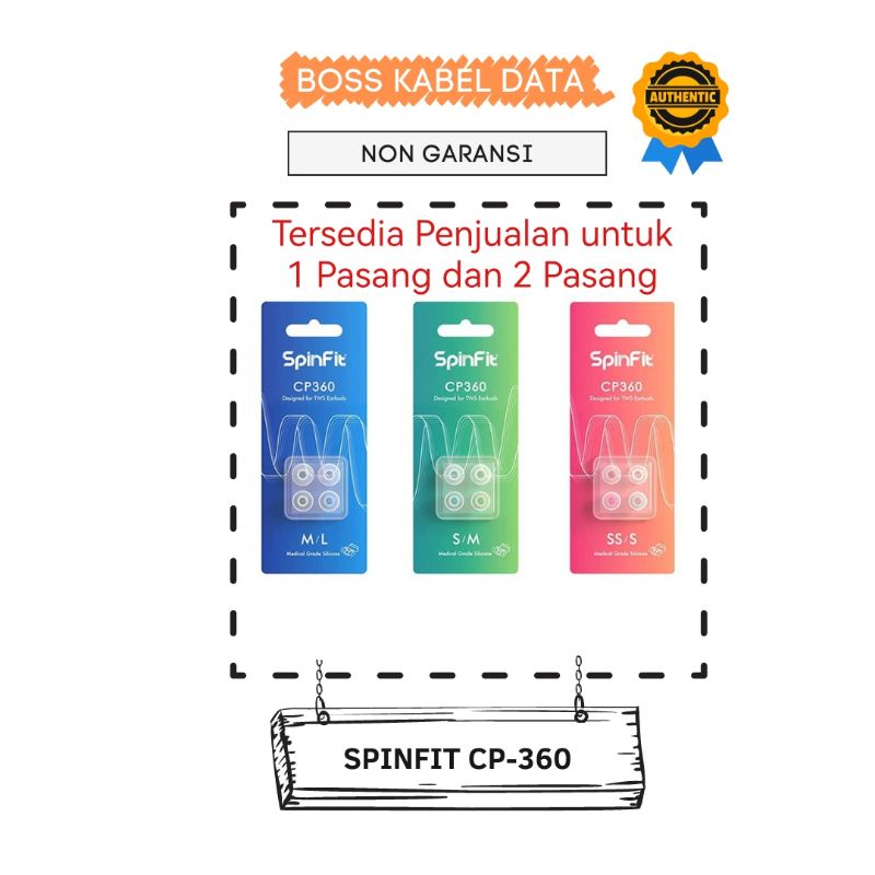 Spinfit CP360 Contains 2 Pairs With 2 Different Sizes SS-S-M-L-XL ...