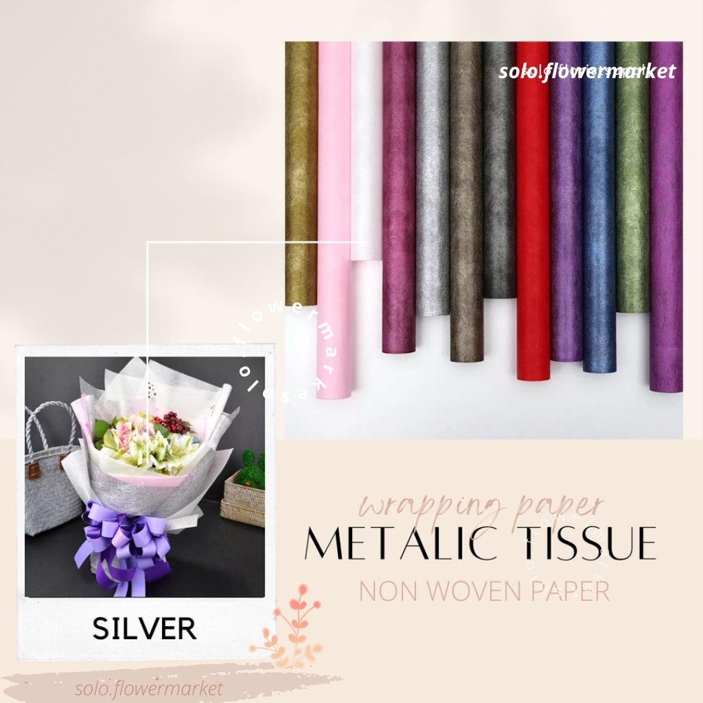 Flower WRAPPING METALLIC TISSUE PAPER GLOSSY METALLIC TISSUE PAPER NON ...