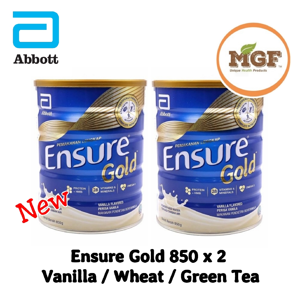 Ensure Gold Vanilla / Wheat /Coffee/ Green Tea 850g x 2TIN | Shopee Malaysia