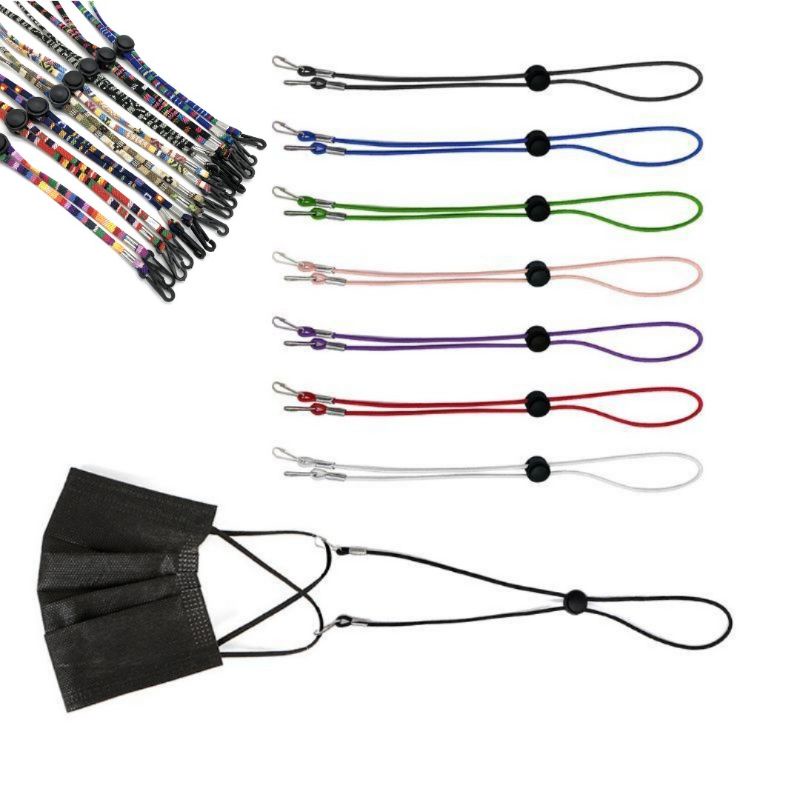 Mask Adjustable Hanging Rope / Face Mask Lanyard Tali Mask with clip ...