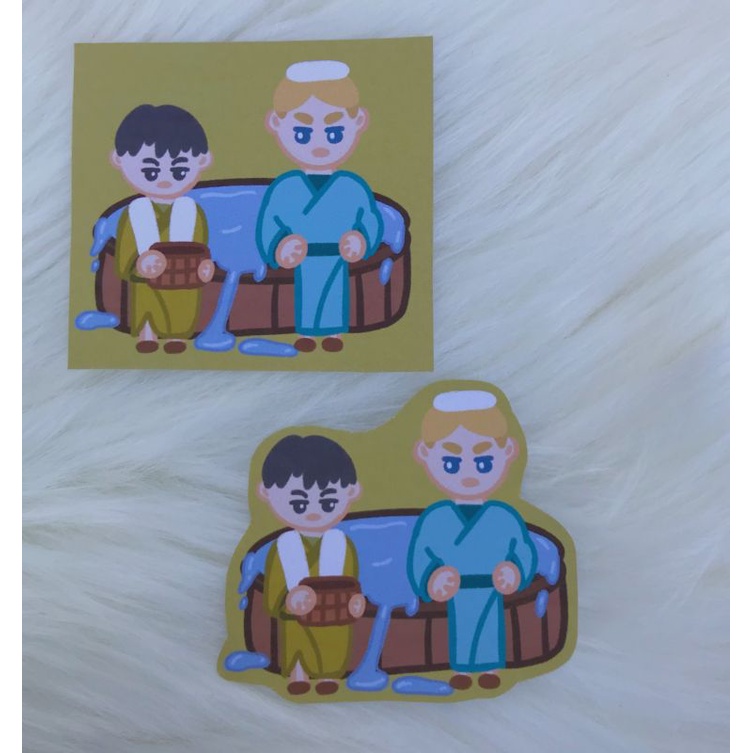 Attack On Titan (ERURI) Bath House Fanart Sticker | Shopee Malaysia
