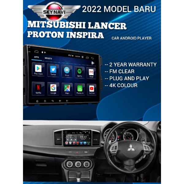 MITSUBISHI LANCER / PROTON INSPIRA CAR ANDROID PLAYER | Shopee Malaysia