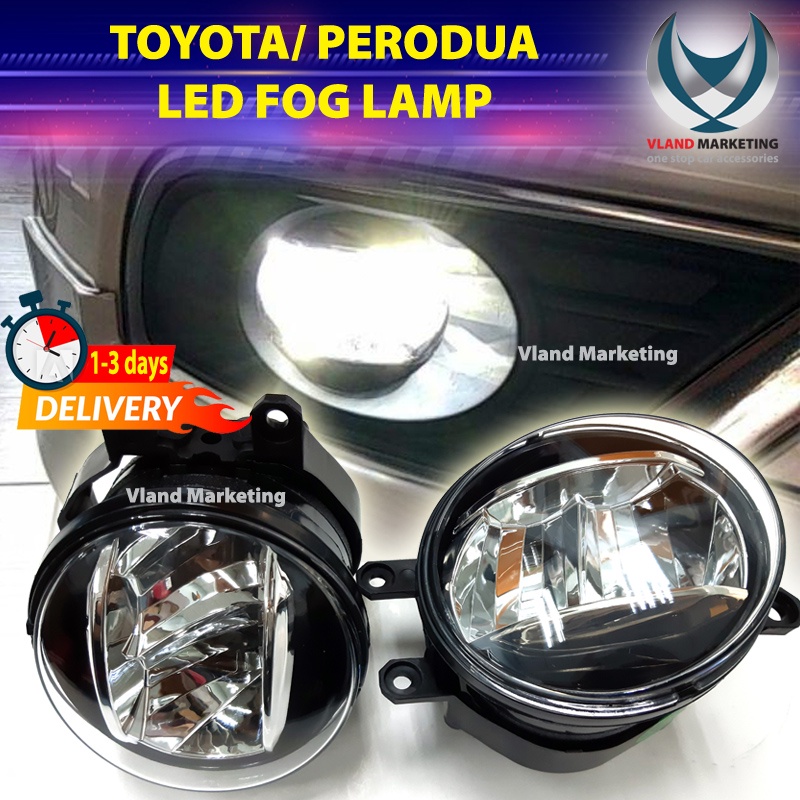 Myvi Alza Axia Bezza Ativa Vios Wish Altis Estima Camry Yaris LED Sport Light Perodua Toyota Fog ...