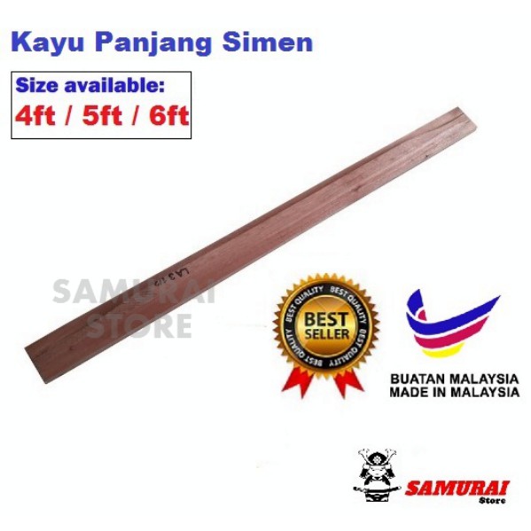 6ft 5ft 4ft Meranti Kayu Panjang Simen / Wood Cement Trowel / Cement ...