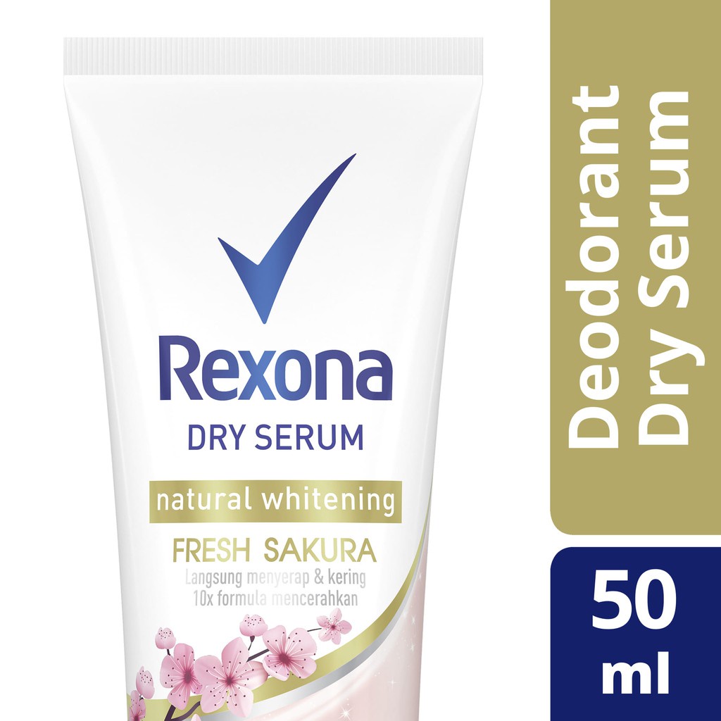 Rexona Fresh Sakura Dry Serum Deodorant - Anti Bacteria 50ml | Shopee ...