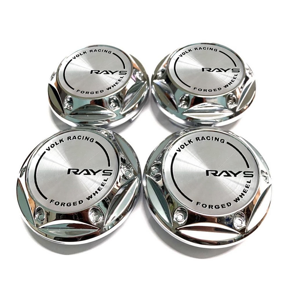 4pc RAYS 68MM Car Wheel Center Hub Caps rim for RAYS VOLK Emblem Logo ...