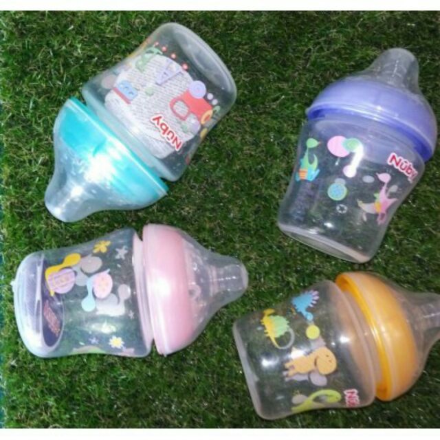 NUBY: NATURAL TOUCH PRINTED BOTTLE W/SLOW FLOW 6OZ/180ML (SINGLE -NO BOX) | Shopee Malaysia
