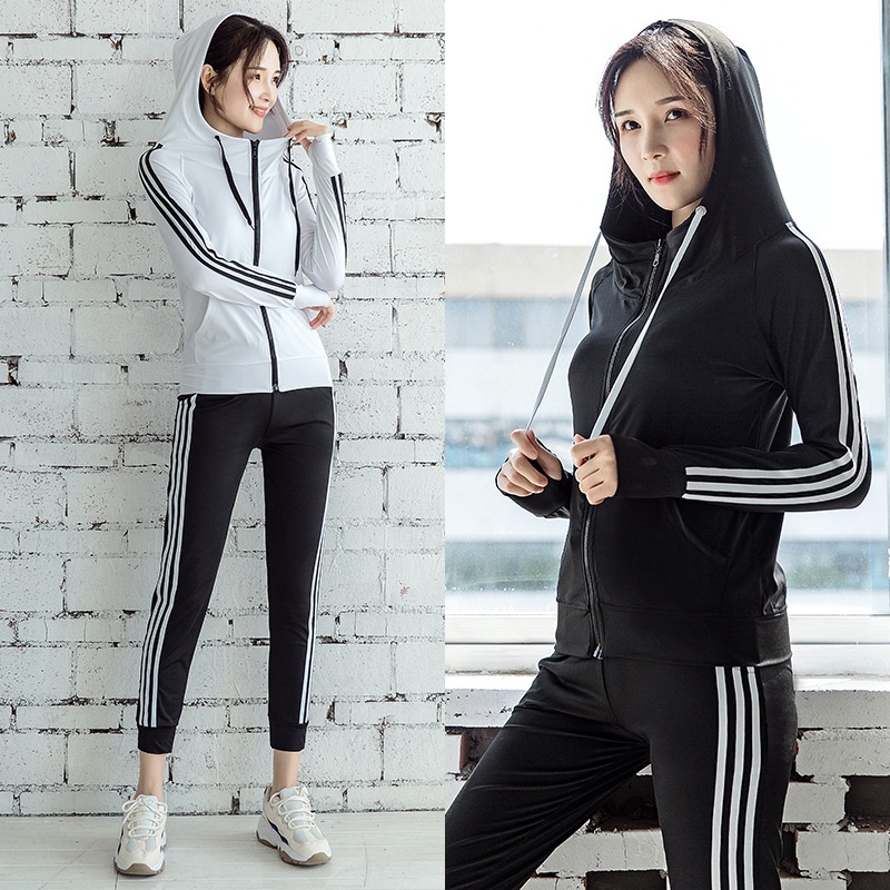 Yoga Suit Sportswear Outfits Women's Fitness Quick-drying Pants Running ...