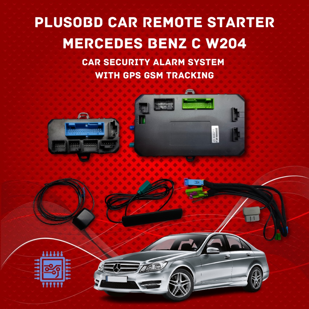 Mercedes Benz C W204 Auto Engine Remote Starter Car Security Alarm ...