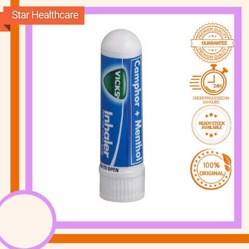 Vicks Inhaler Clears Stuffy Nose Due to Colds 0.5ml [Exp date: 02/2026 ...
