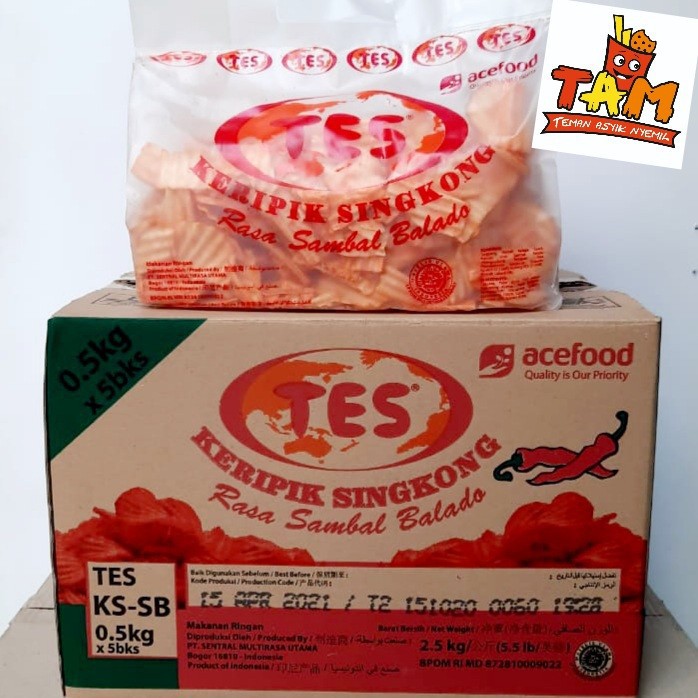 Chuba Cassava Chips Test Sambal Balado 500 Grams - Tam Snack | Shopee ...