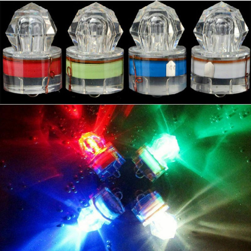 Led Deep Drop Underwater Diamond Flashing Fishing Light Squid Strobe ...