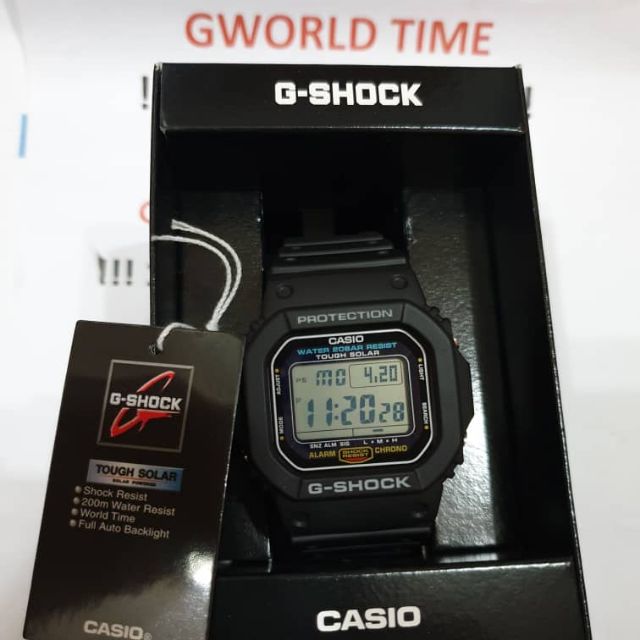 CASIO G-SHOCK TOUGH SOLAR G5600E/G5600E-1/G-5600E-1 100% ORIGINAL ...