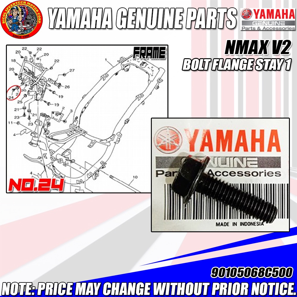 NMAX V2 BOLT FLANGE STAY 1 (YGP) | Shopee Malaysia