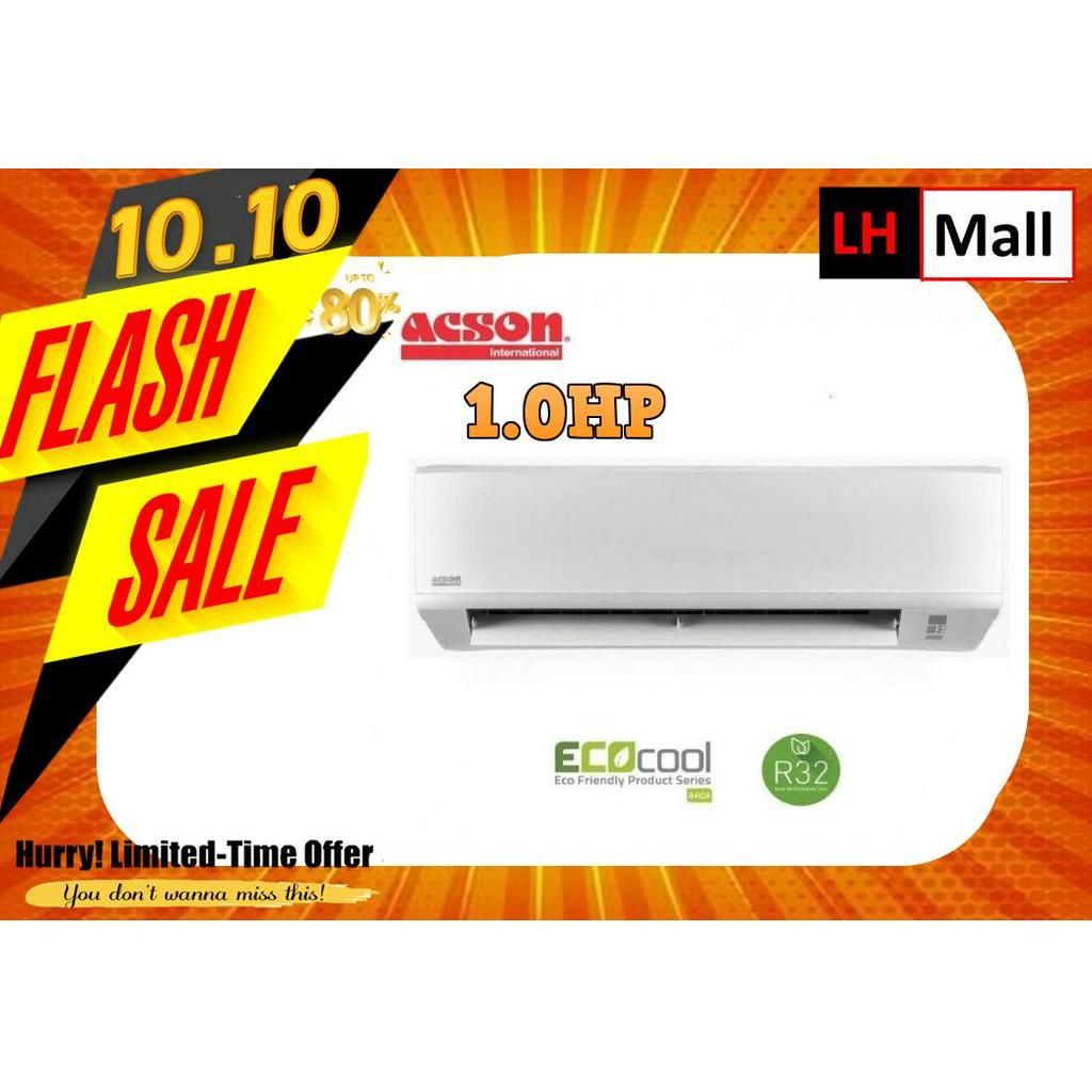 Acson 1.0HP~(A3WM10N) wall type air con R32 Gas Non-Inverter | Shopee Malaysia