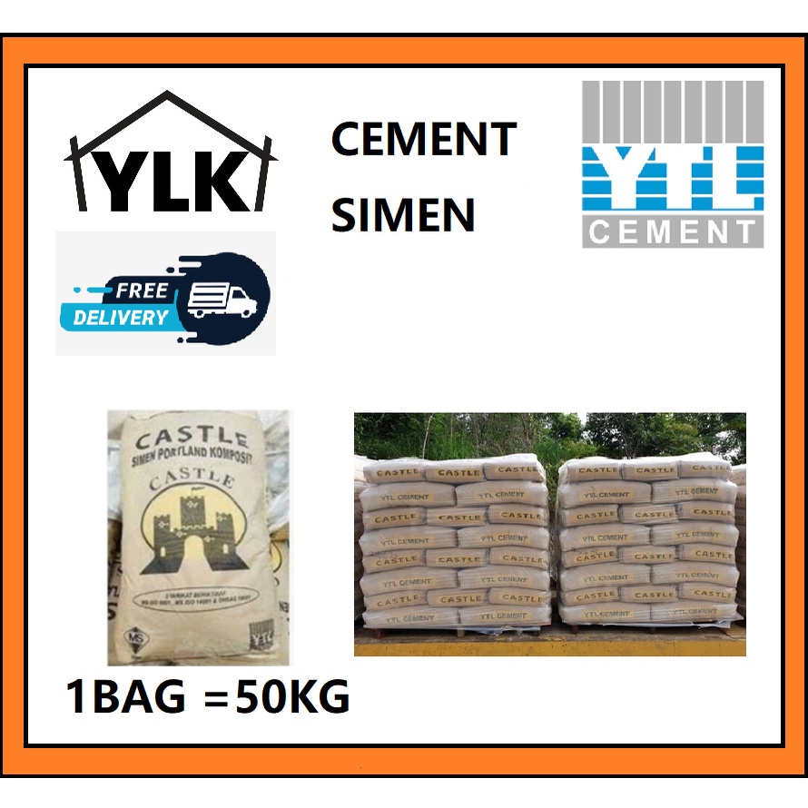 YLK -50KG YTL CEMENT CASTLE -KL Free shipping in selected areas T&C ...