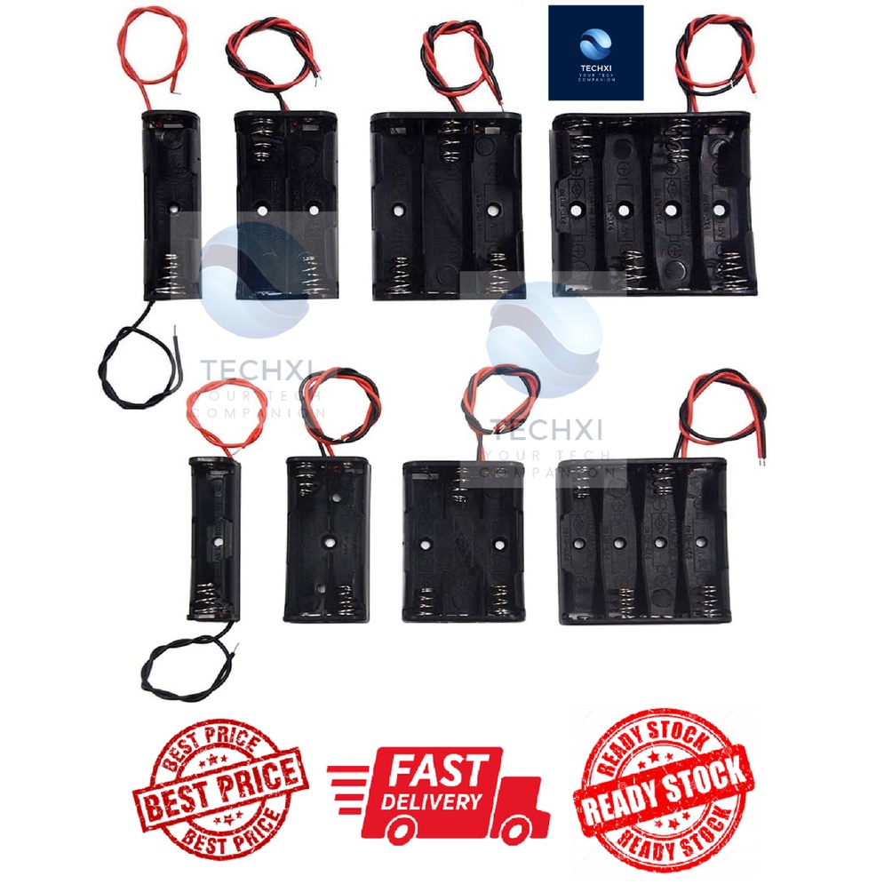 Battery Holder 1 2 3 4 Slot Aa Aaa 18650 3 7v 7 4v 6v 9v